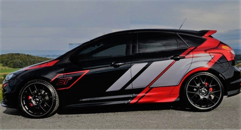 Ford Focus ST Sticker CUSTOM Car Whole Body Styling Car Decal - Etsy UK