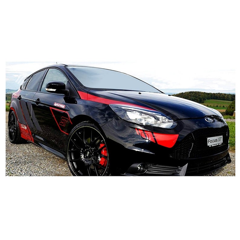 Ford Focus ST Sticker CUSTOM Car Whole Body Styling Car Decal - Etsy