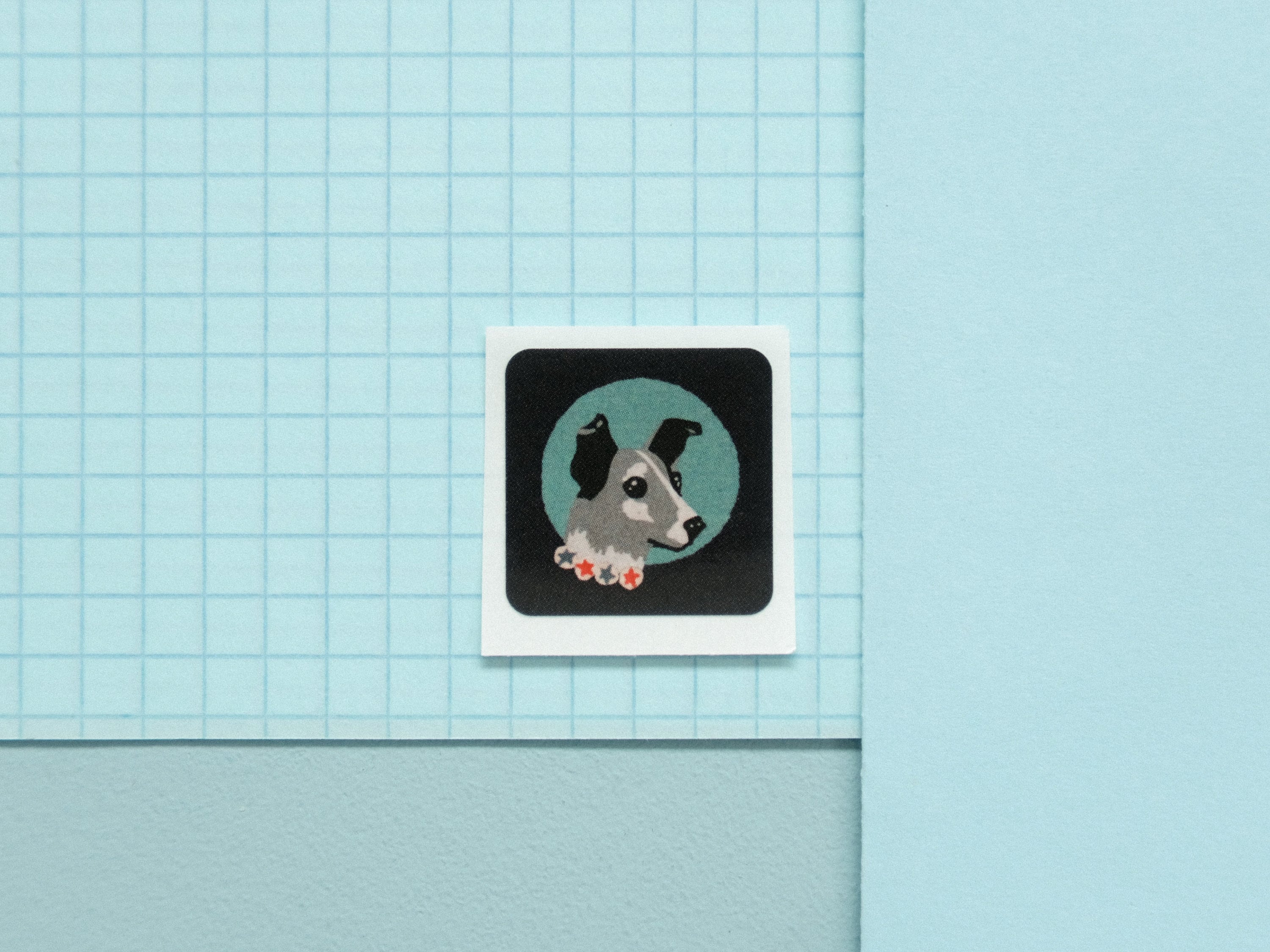 MINI Laika Space Dog Sticker | Laika Portrait Sticker USSR, CCCP ...