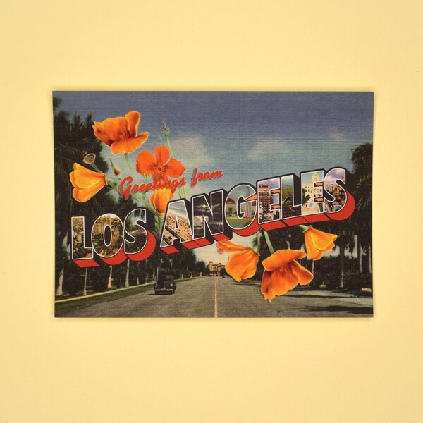 Los Angeles Postcard - Etsy