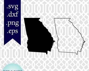 State of Ga Svg | Etsy