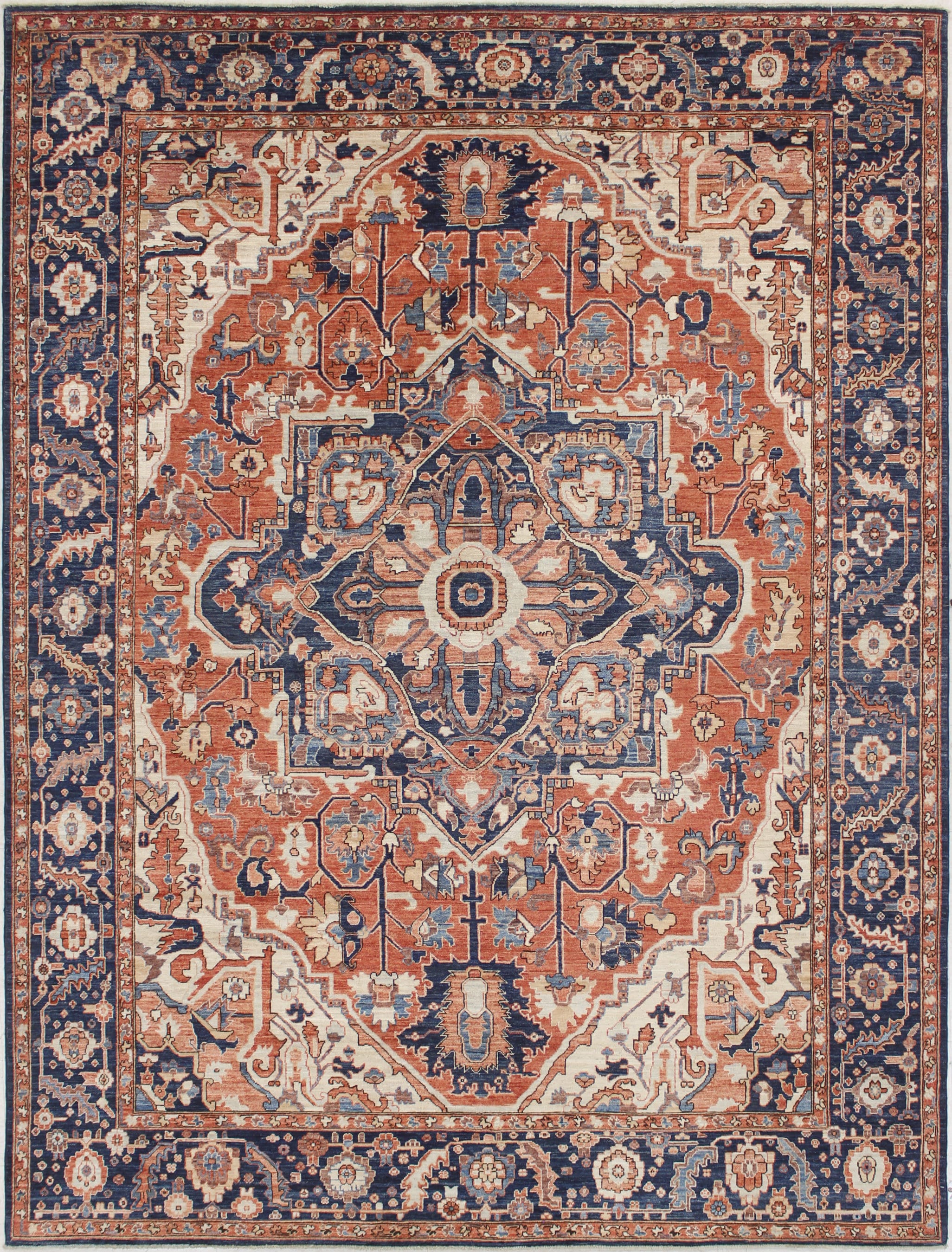 9' X 12'3'' Rugs Hand-made Oriental Rugs Geometric Rugs Anatolian ...