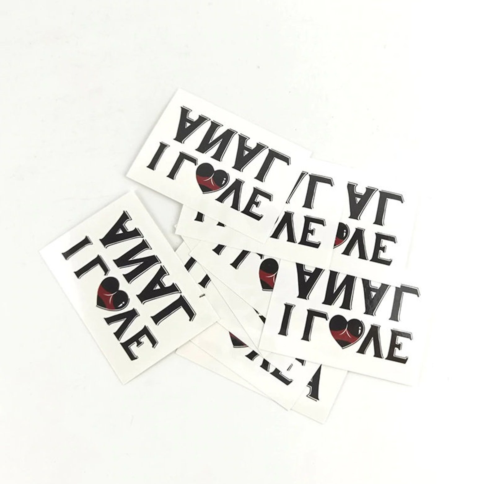 3 Pack I Love Anal Temporary Tattoo Bondage Bdsm Adult Sex Etsy