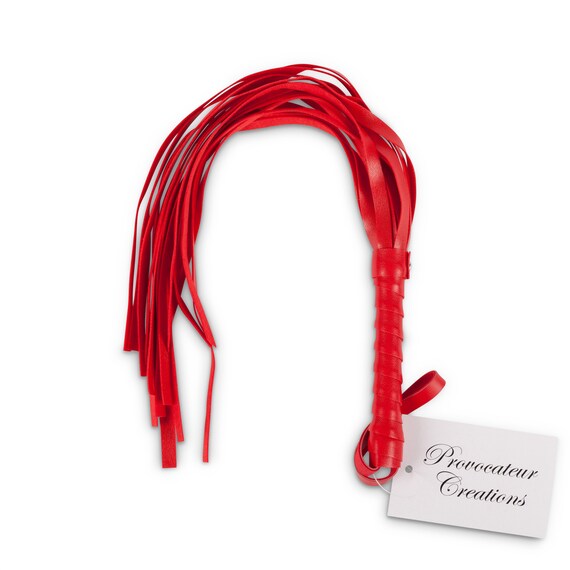Red Leather Whip Flog Flogger Sex Toy Bondage BDSM Naughty | Etsy