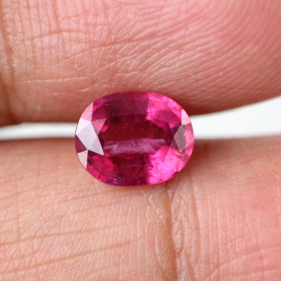 8.20x6.50x3.50mm Natural Rubelite Tourmaline /rubelite Gemstone ...