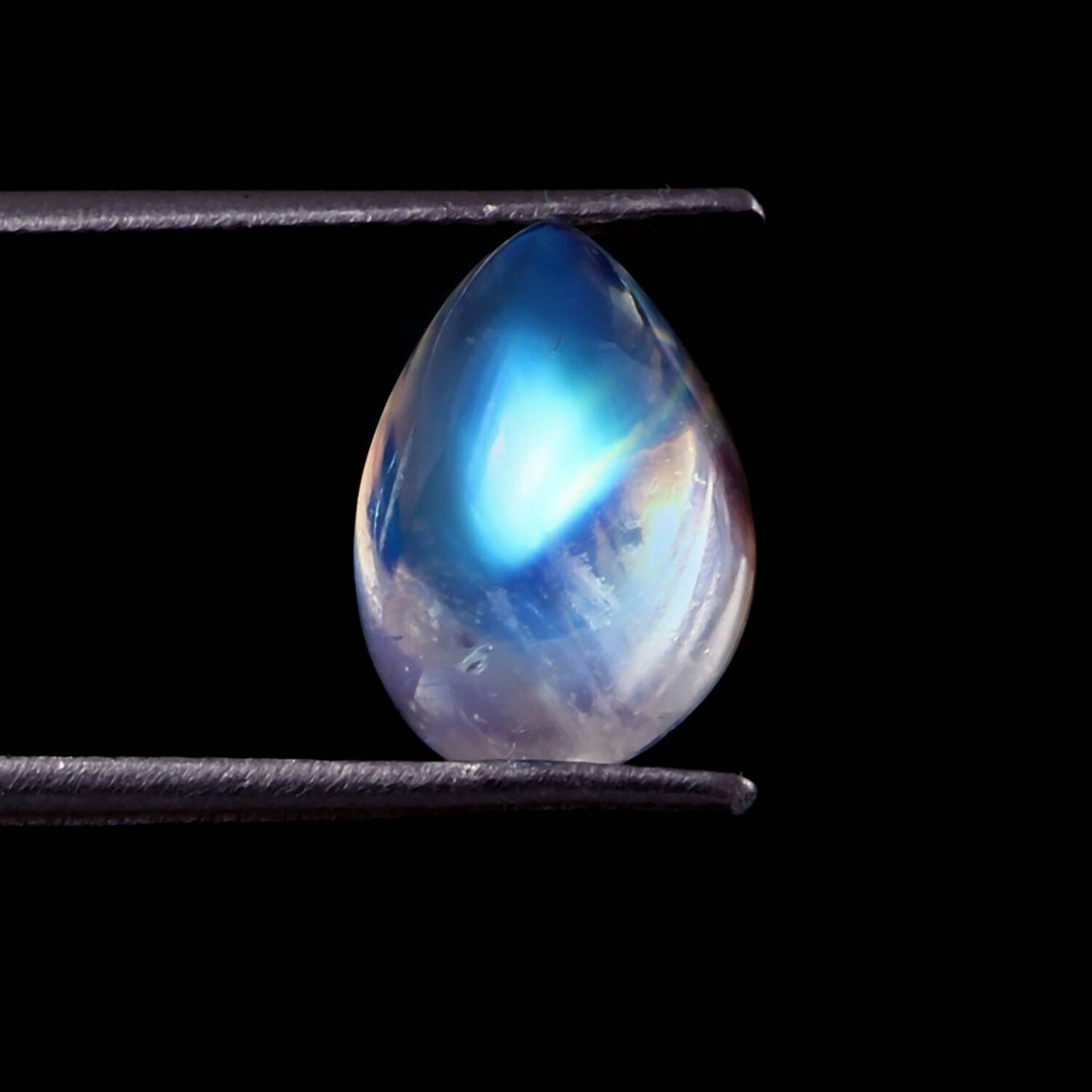 Pear Moonstone With Blue Fire /blue Fire Moonstone/loos Gemstone/loose ...