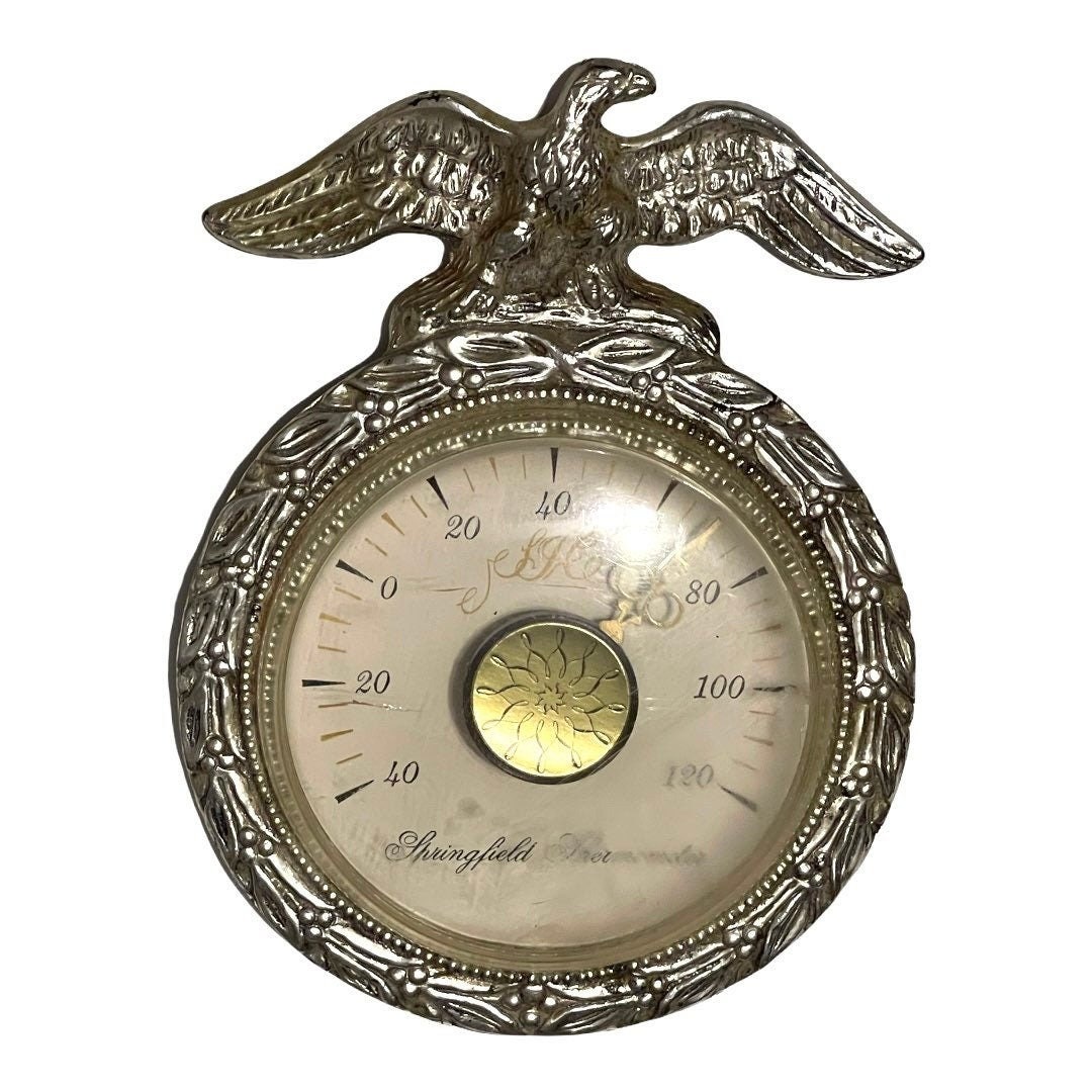 Springfield Thermometer With Bald Eagle Vintage - Etsy