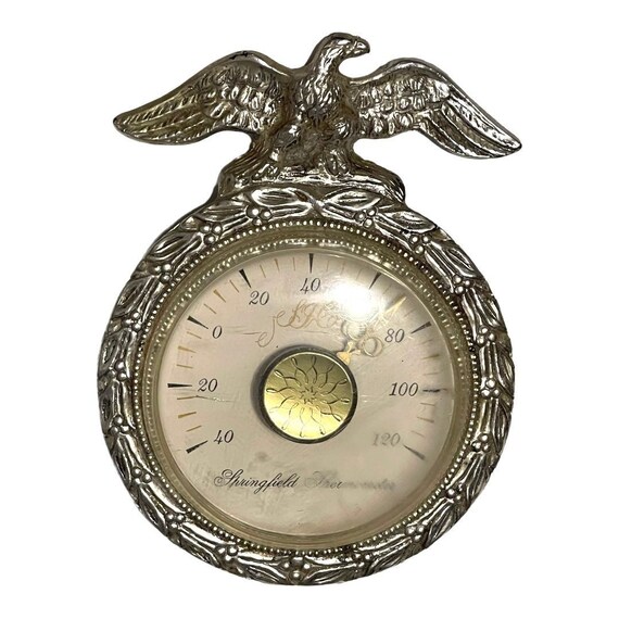 Springfield Thermometer With Bald Eagle Vintage | Etsy