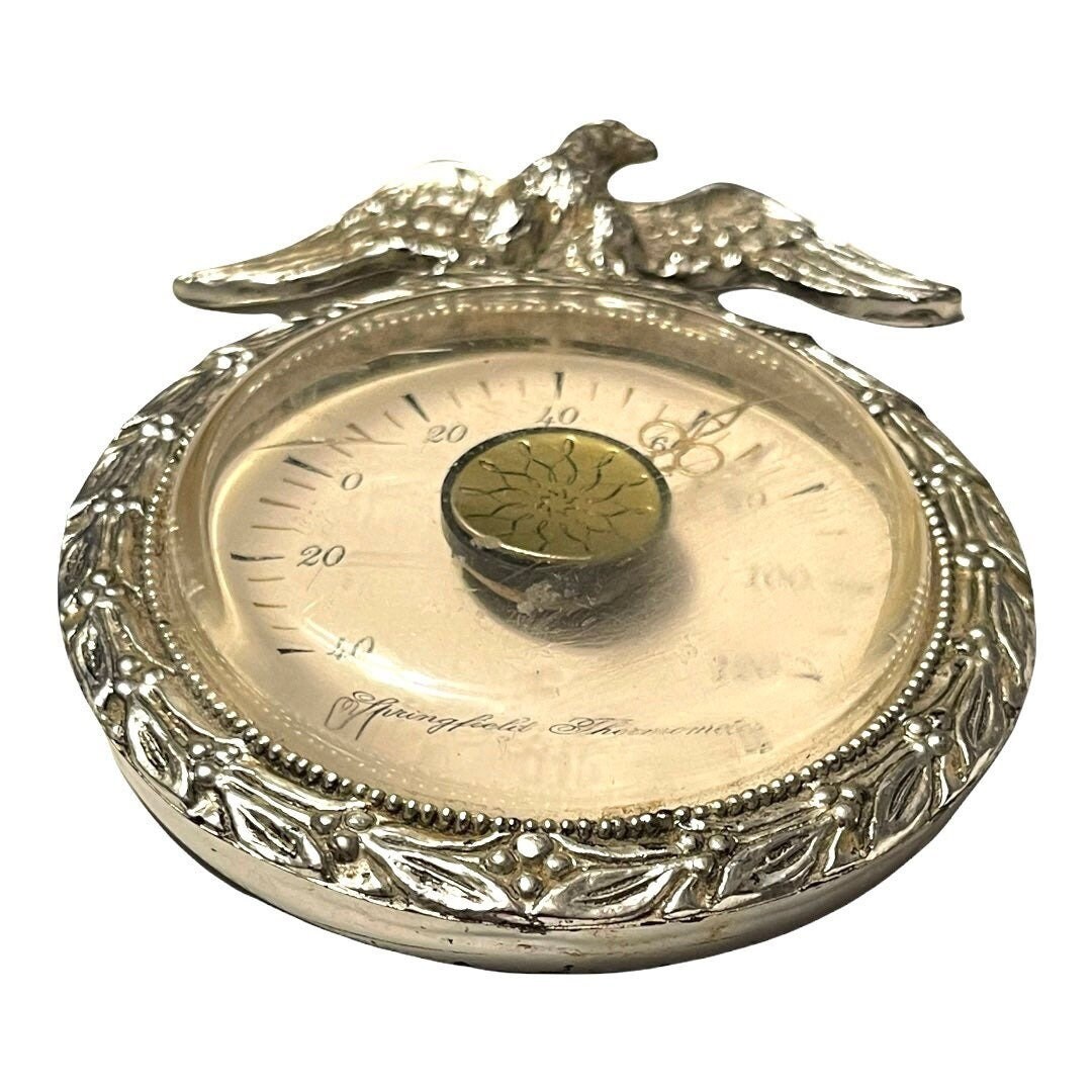 Springfield Thermometer With Bald Eagle Vintage - Etsy