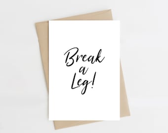 Break a Leg | Etsy UK