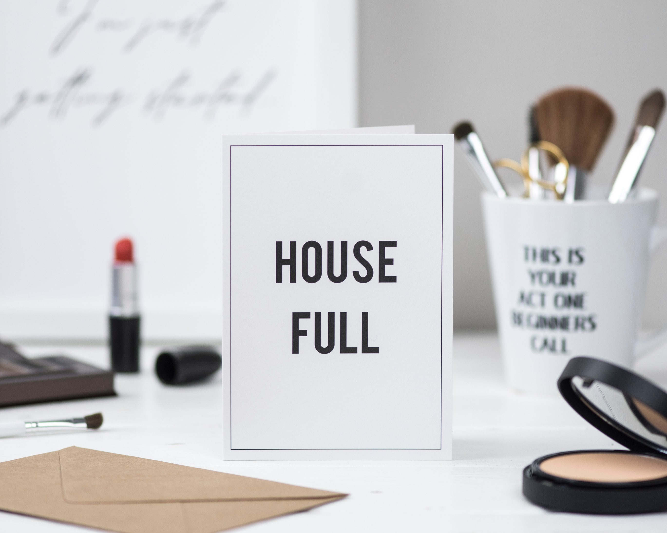 House Full, Greeting Card - Etsy