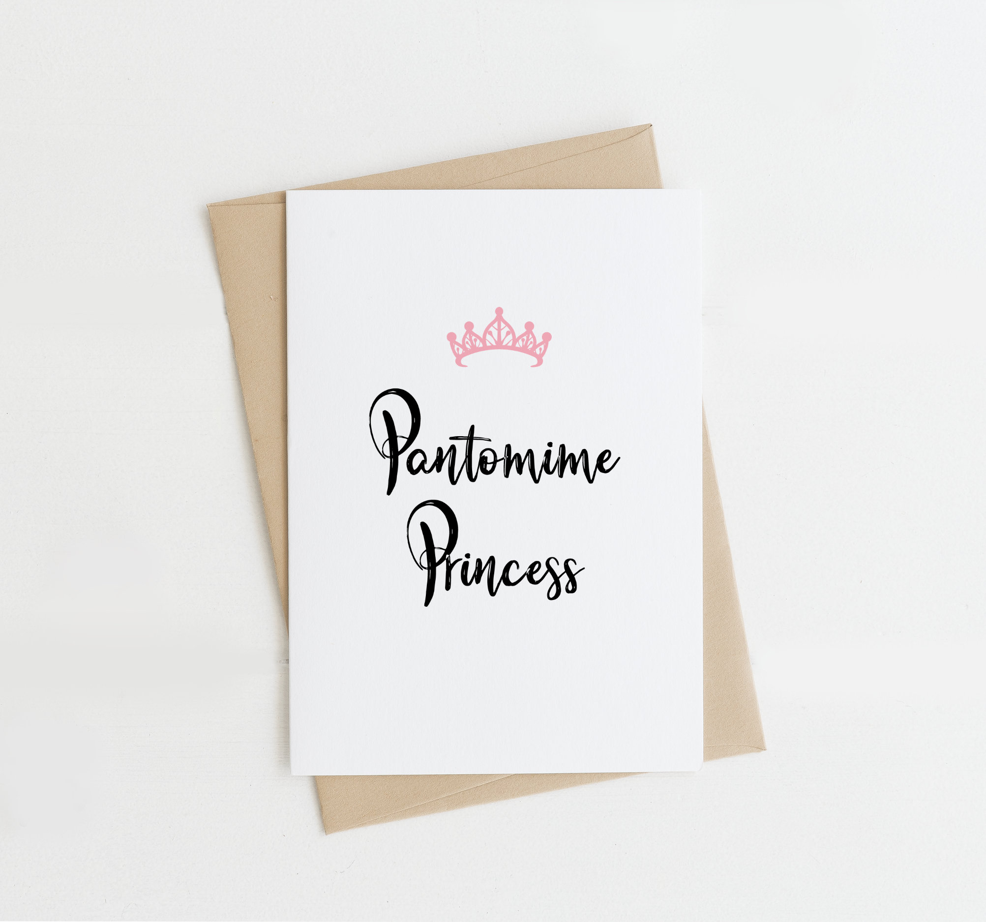 Pantomime Princess Pantomime Greeting Card - Etsy
