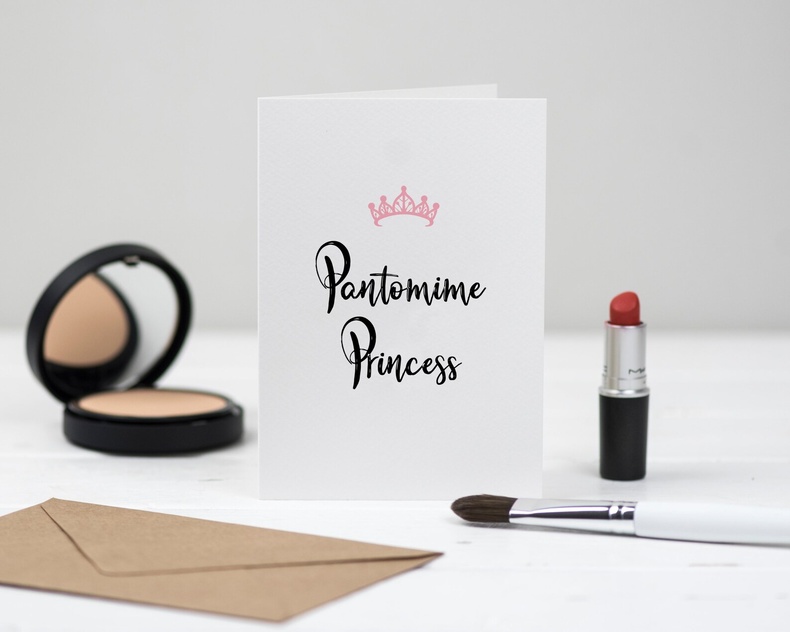 Pantomime Princess Pantomime Greeting Card - Etsy