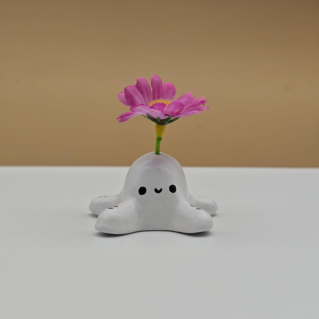 Tiny Mini Vase-cute Tiny Squid Vase-handshaped & Handpainted Bud Vase ...