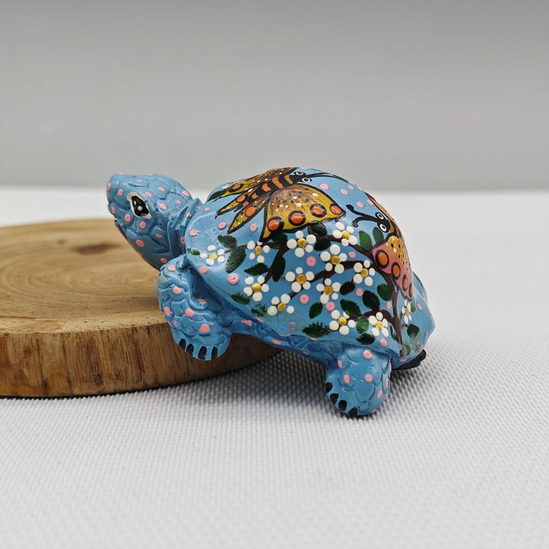 Sea Turtle-sea Turtle for Crafts-resin Turtle Figurines-hand-painted ...