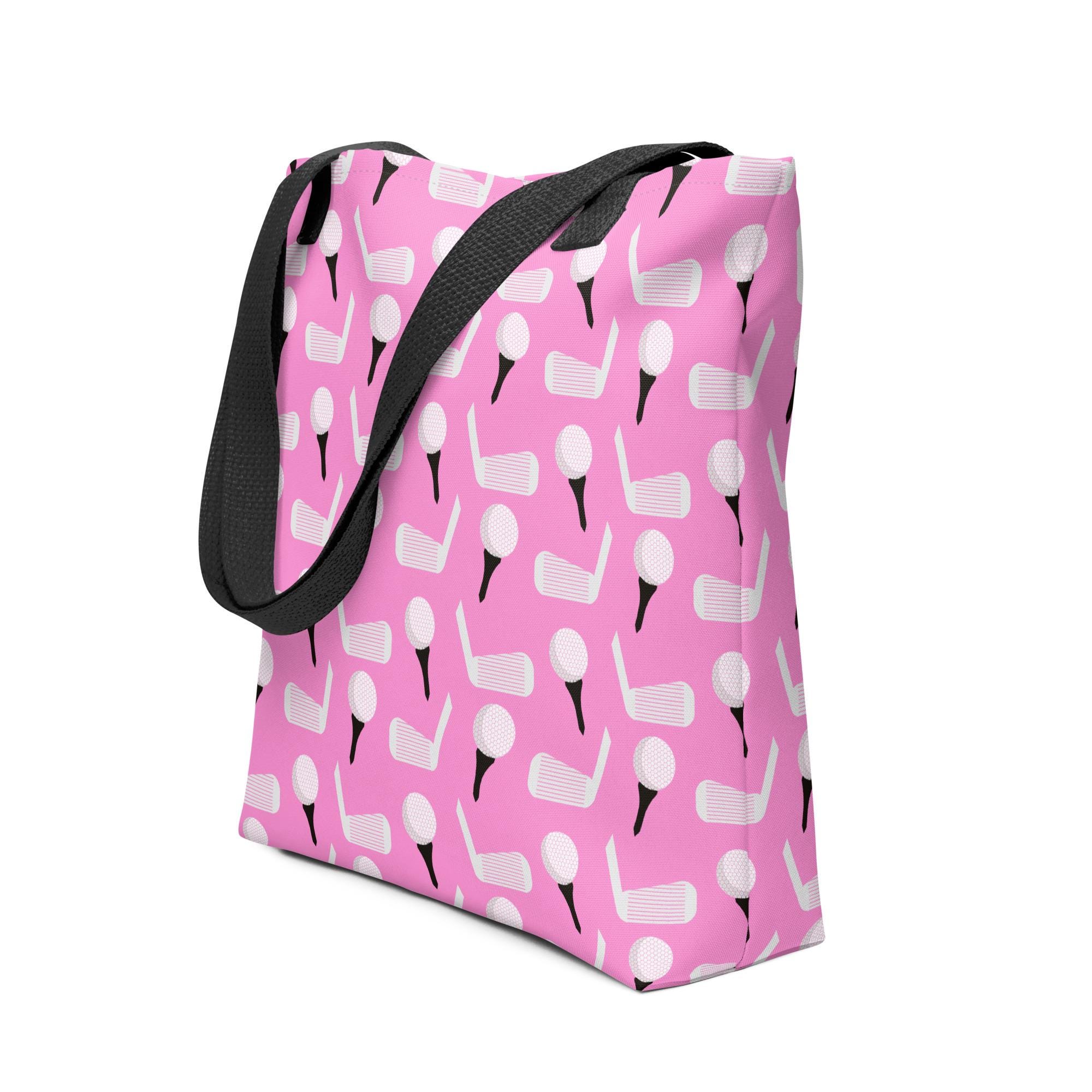 Golf Pattern pink Tote Bag - Etsy
