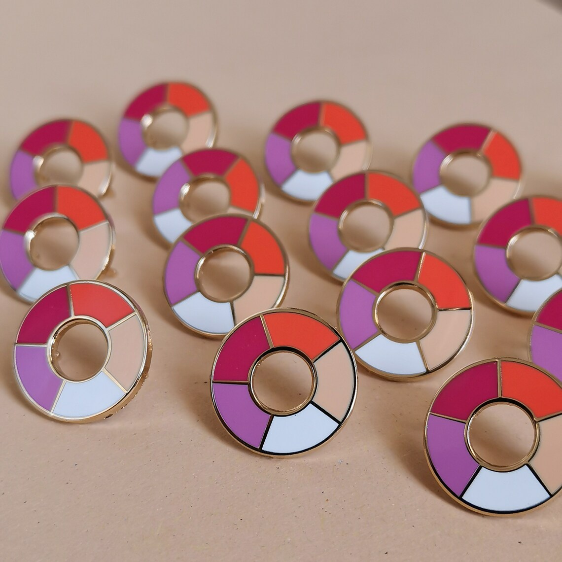 Lesbian Pin Pride Pin Circle Pin Minimalist Lesbian Pin Etsy