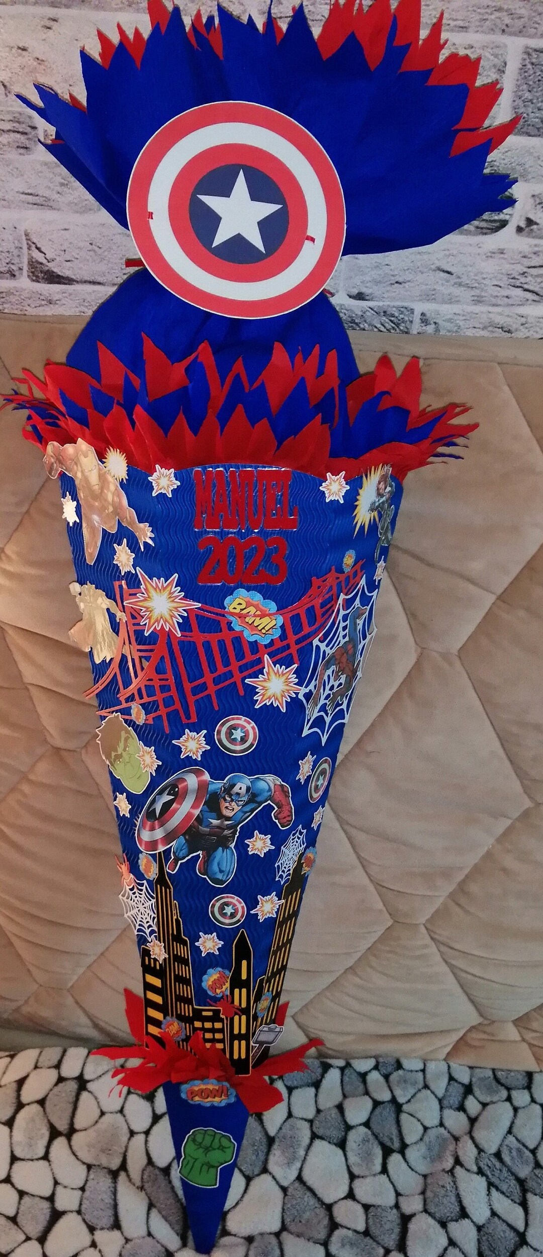 Superhero School Cone, Personalized With Your Name for an Epic Start to ...