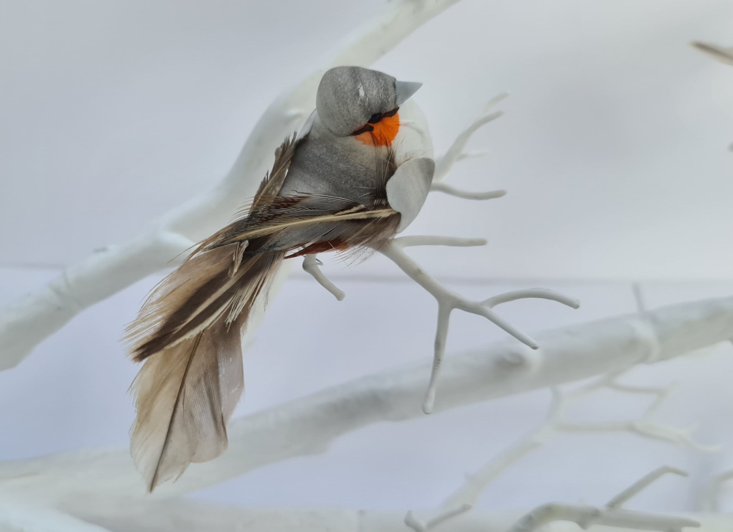 6 Artificial Woodland Natural Feathered Garden Foam Birds - Etsy