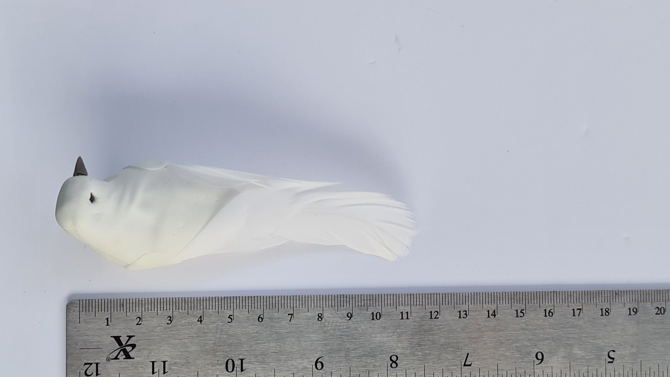 6 Artificial White Fake Feather Clip on Birds Cake Craft Dove - Etsy