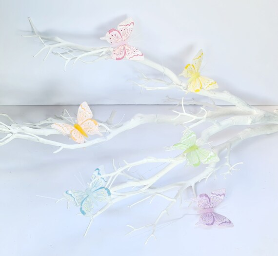 60 Fake Artificial Pastel Realistic Feather Butterfly - Etsy