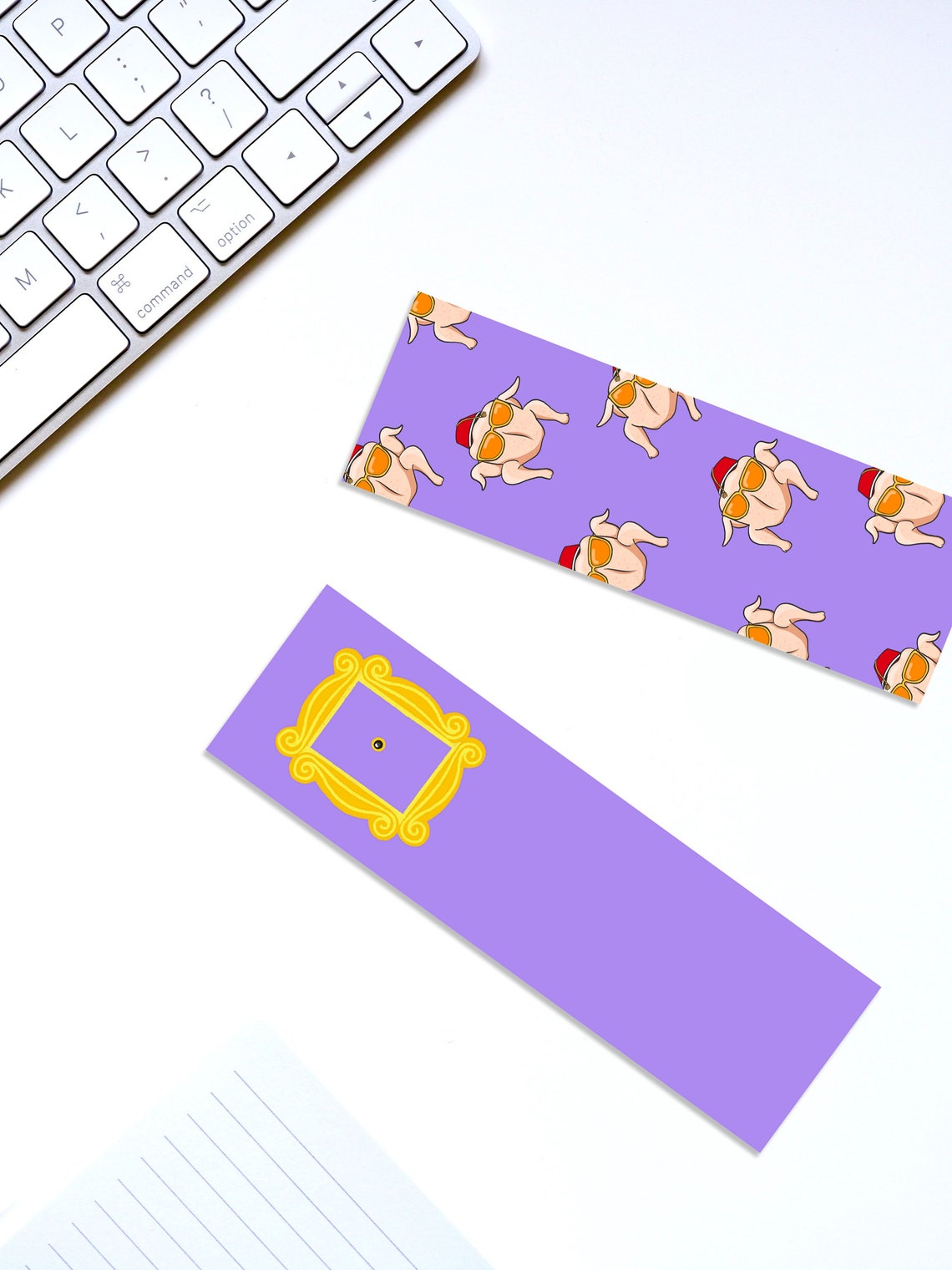 Bookmark Set Bookmarks Double Sided Bookmark Illustrated Etsy