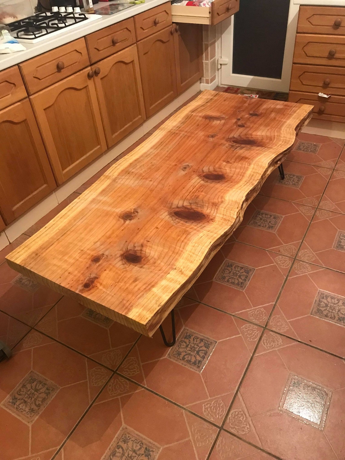 S*O*L*D ... Beautiful Bespoke Redwood Coffee Table. - Etsy