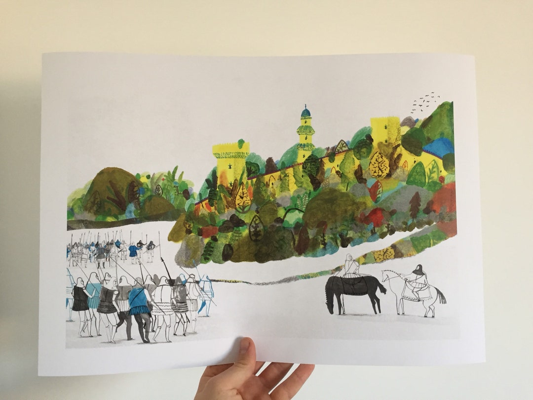 The Hidden City Illustration, A4 A3 Printed Artwork, Illustrated Print ...