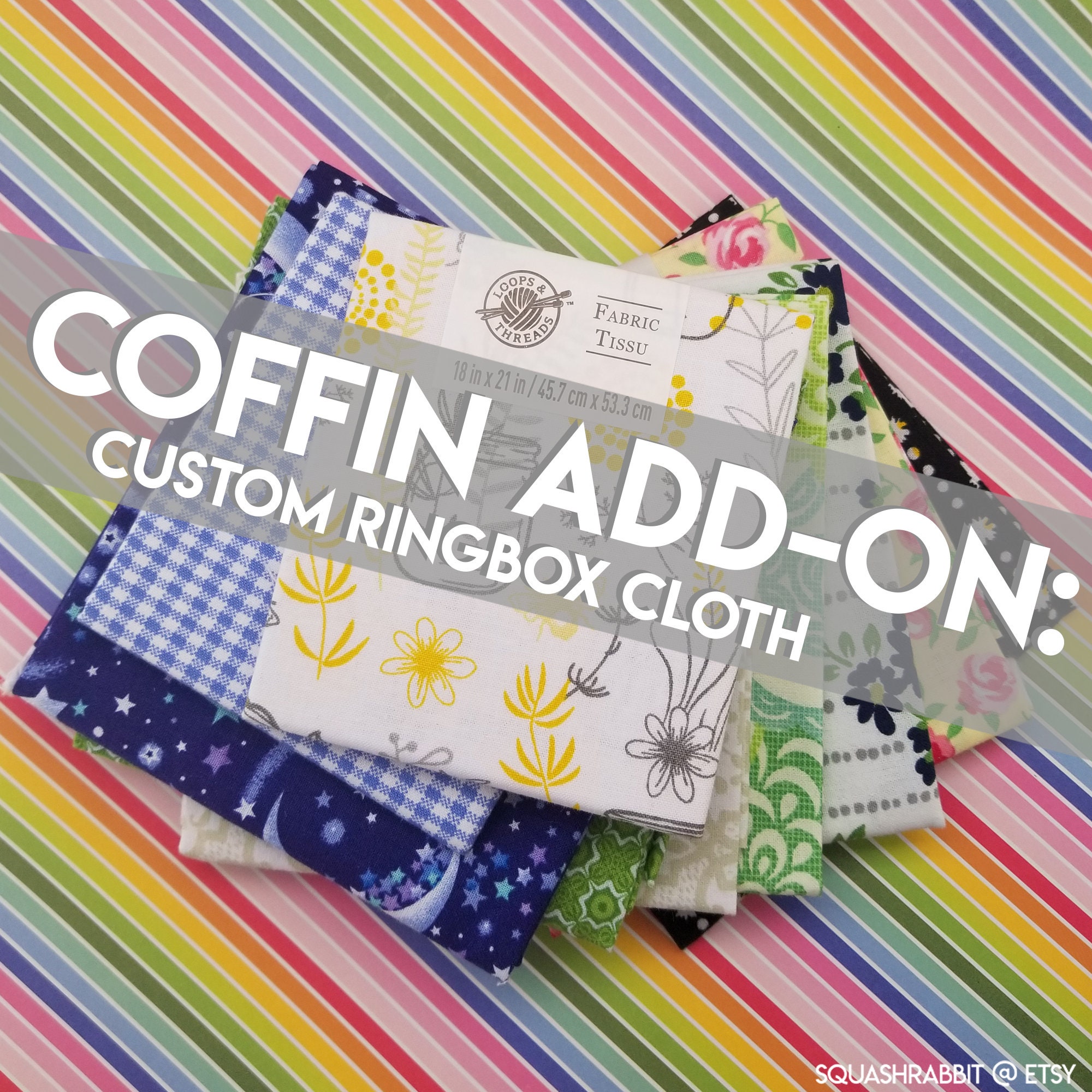Coffin Add-on: Special Cloth for Ring Box! - Etsy