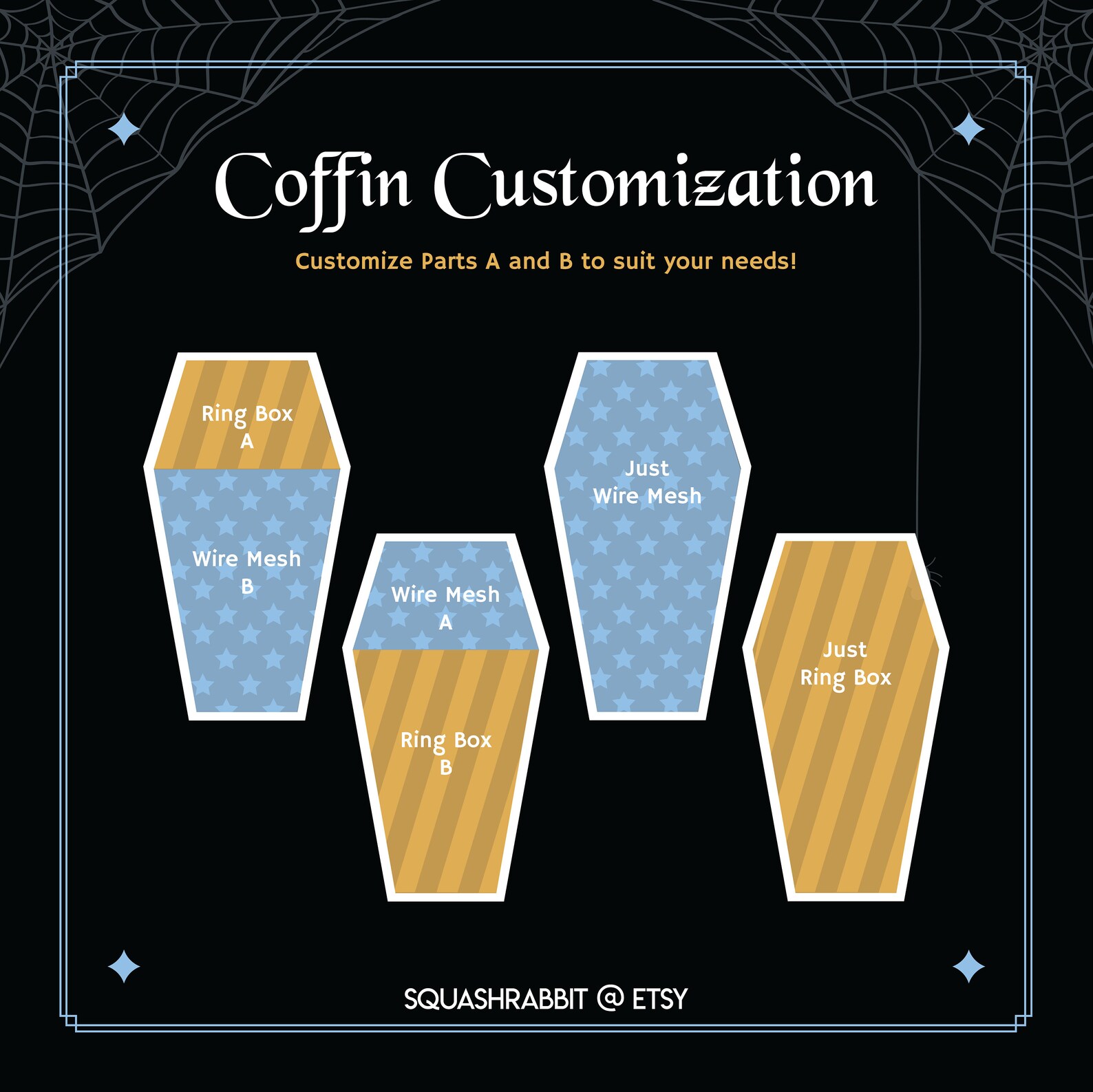 All Wire Mesh: Coffin Jewelry Organizer - Etsy