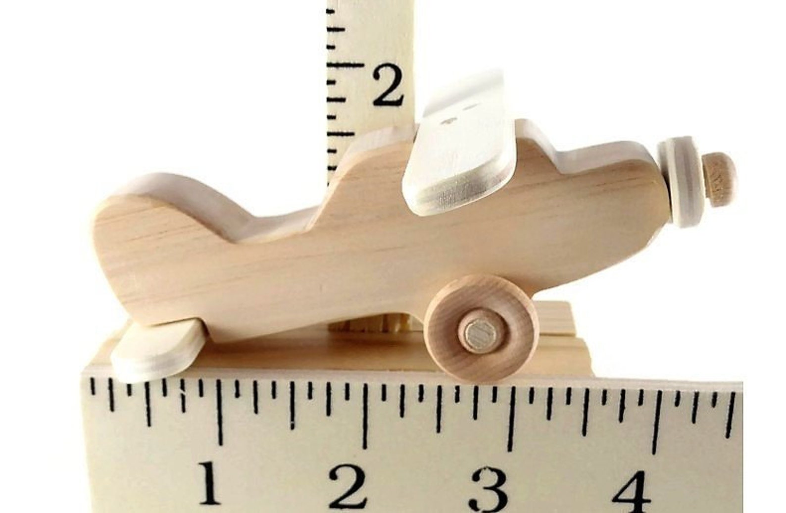 Toy Wood High Wing Airplane, Natural Wood, Eco-friendly - Etsy