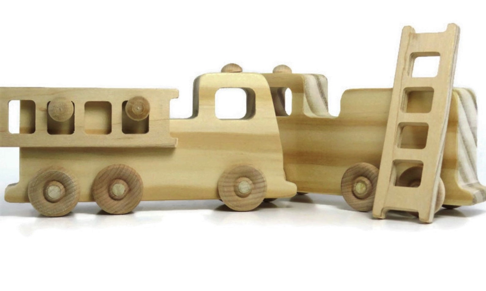 Wood Toy Fire Engine - Etsy