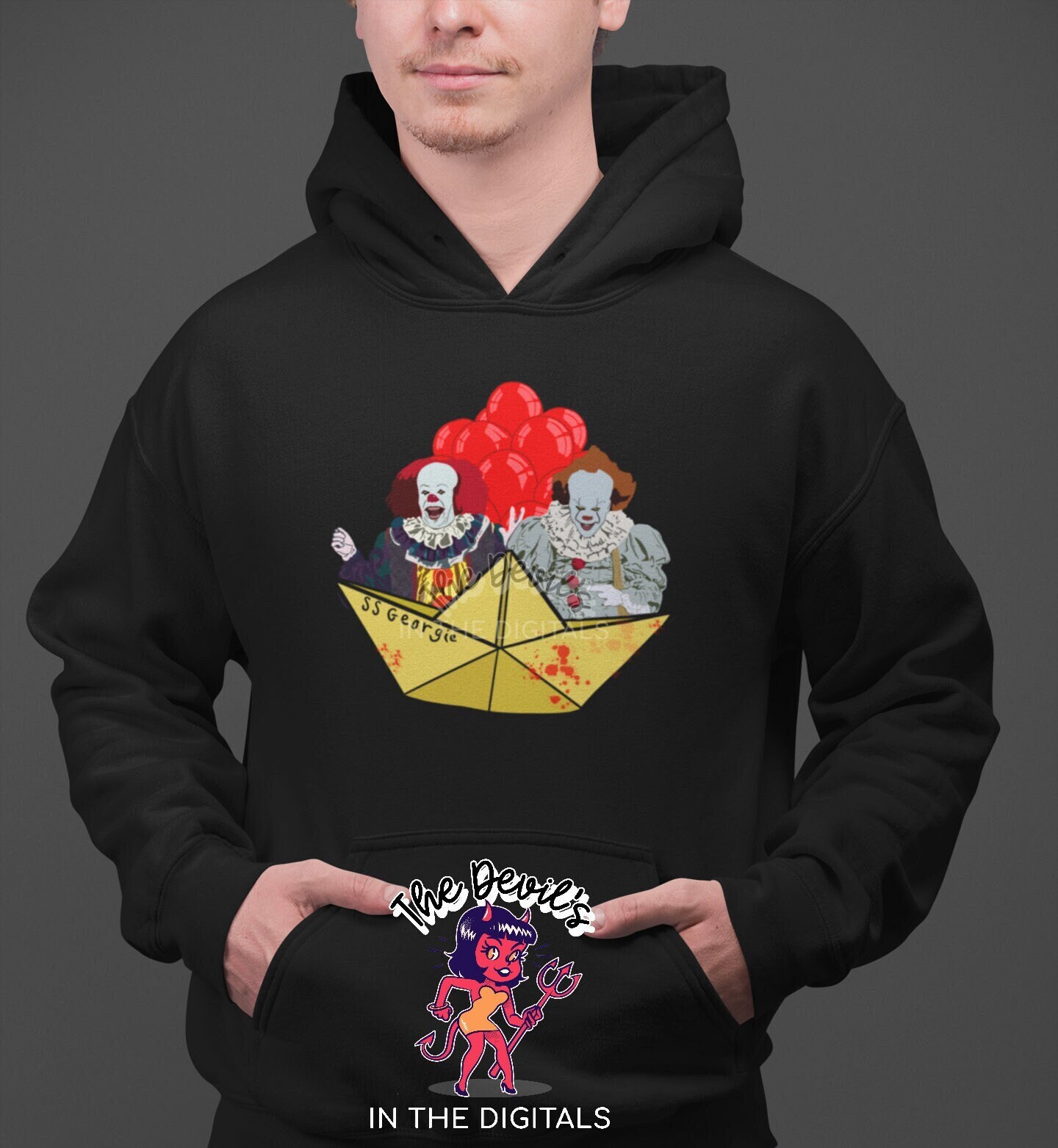 Pennywise, Clown, Horror Png for Sublimation, Dtg, Dtf, Print - Etsy