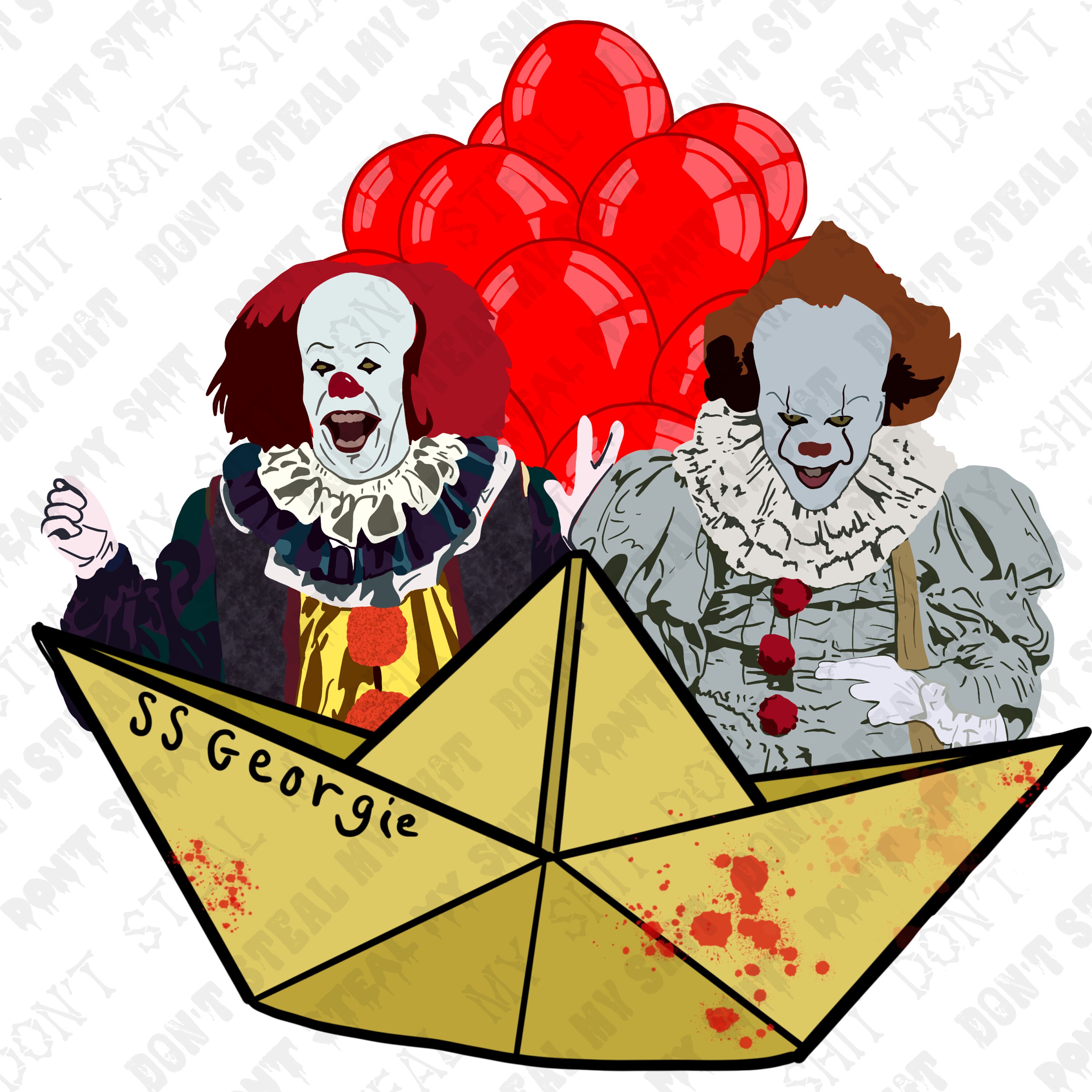 Pennywise, Clown, Horror Png for Sublimation, Dtg, Dtf, Print - Etsy