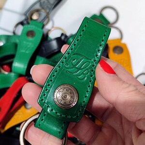 Handcrafted Leather Key Holder, Stylish Keychain, Genuine Leather ...