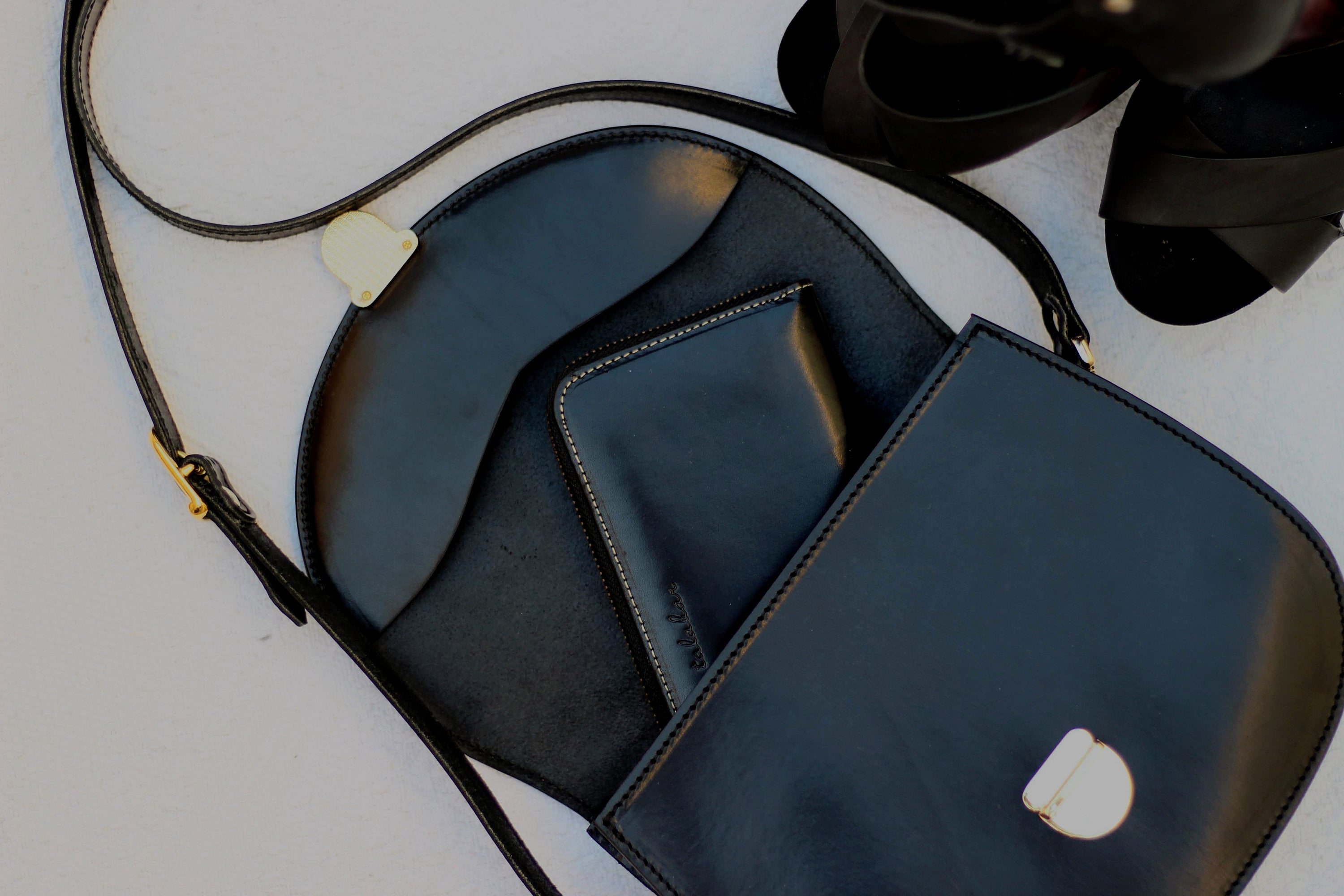 Black Date Night Crossbody Purse, Night Out Black Purse, Black Leather ...