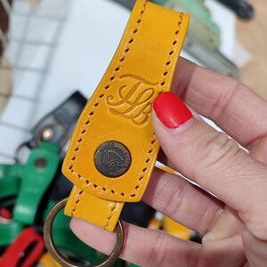 Handcrafted Leather Key Holder, Stylish Keychain, Genuine Leather ...