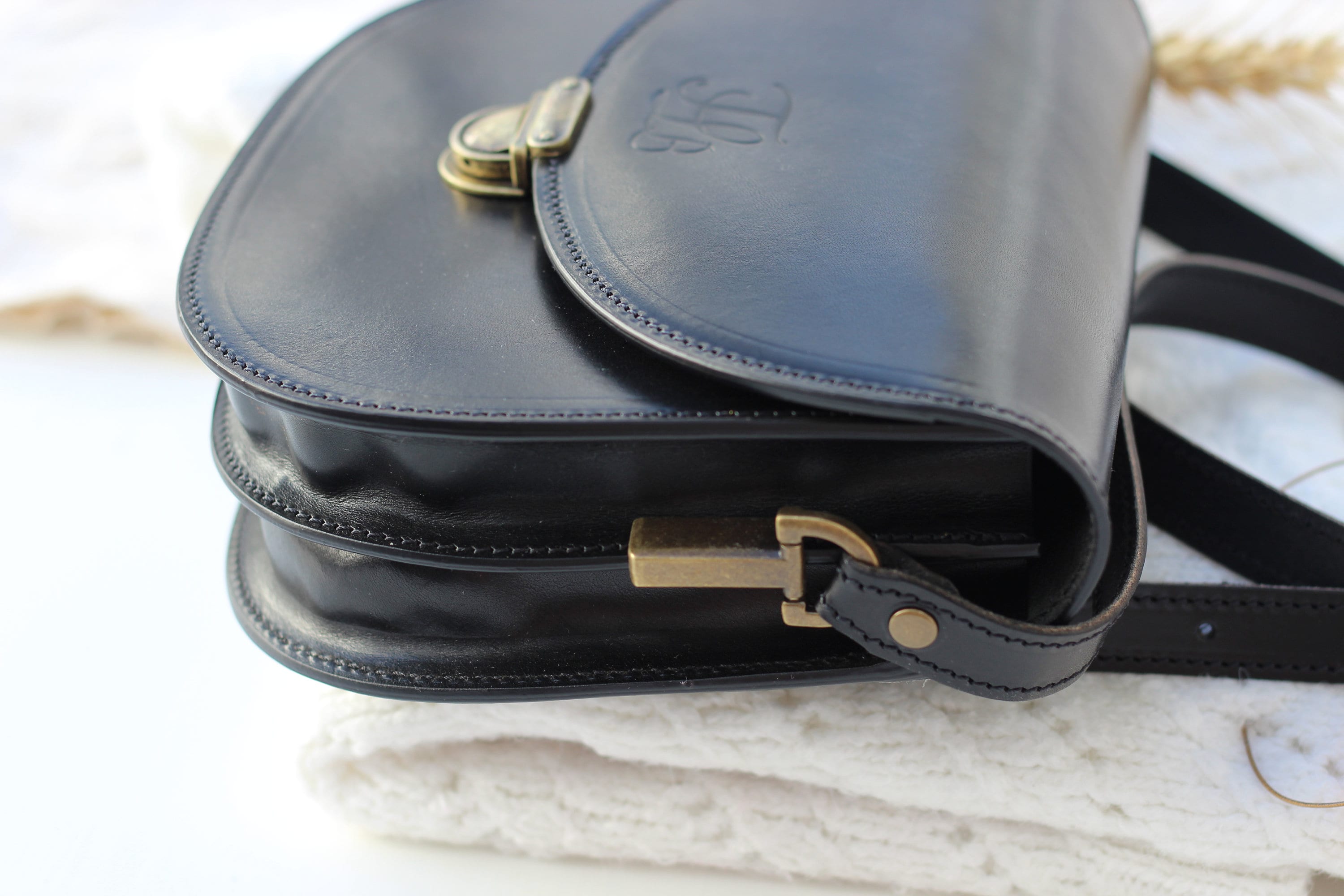 Black Date Night Crossbody Purse, Night Out Black Purse, Black Leather ...