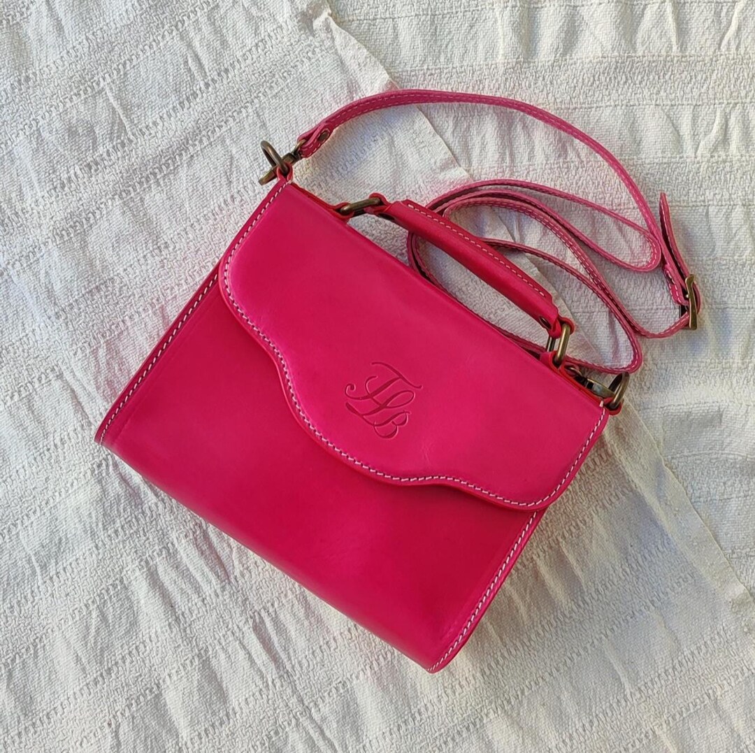 Handmade Top Handle Bags Made of High Quality Spanish Leather, Mid ...