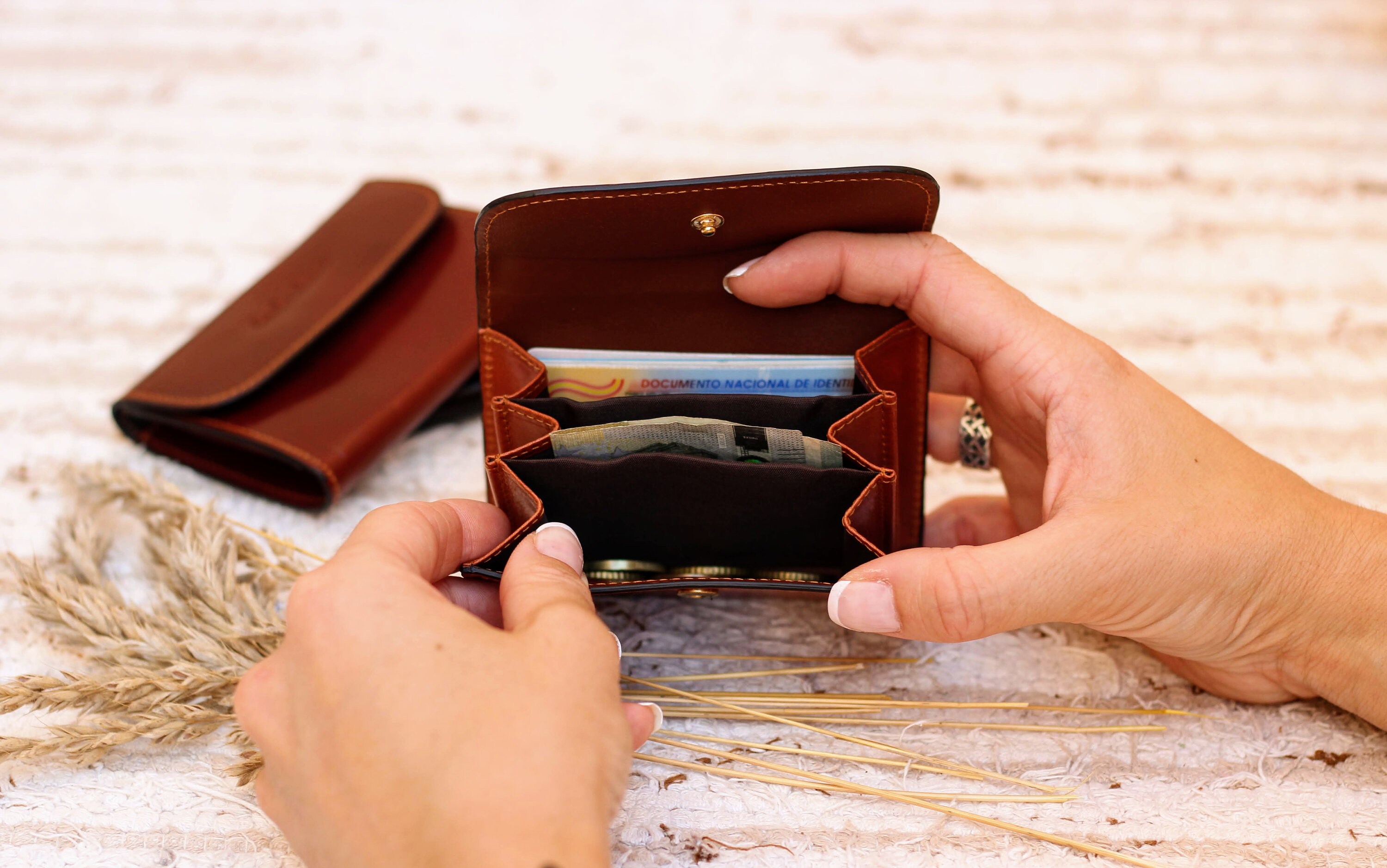 Mini Cash Envelope Leather Card Holder Wallet Card Holder - Etsy