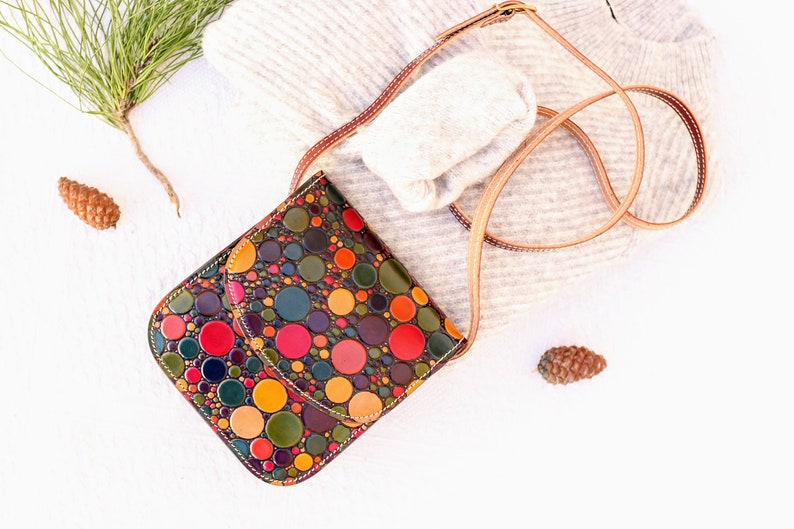 Unique Mini Leather Crossbody Purse Small Leather Purse - Etsy