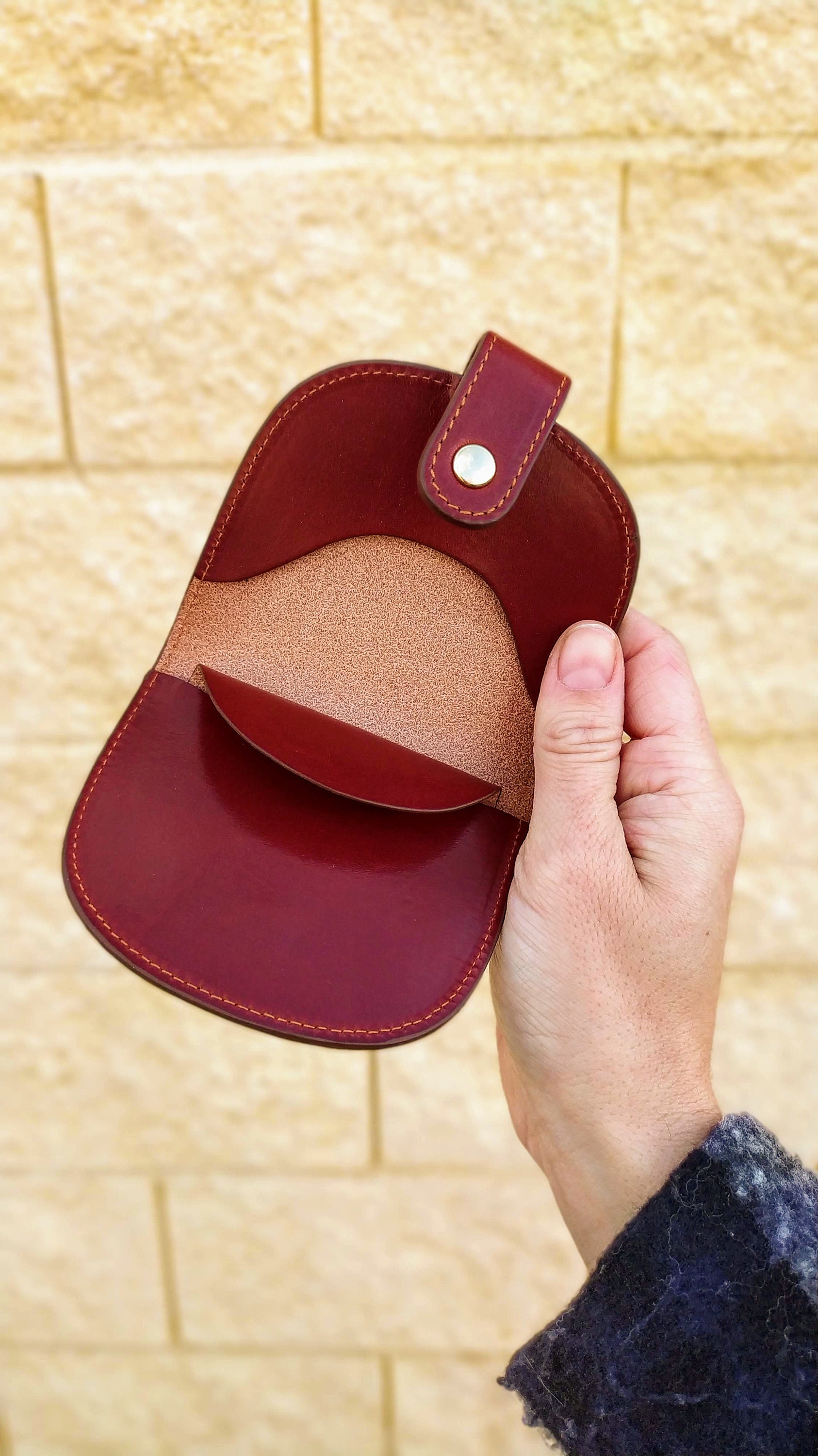 Mens Coin Purse Small Leather Pouch Leather Goods Men Etsy