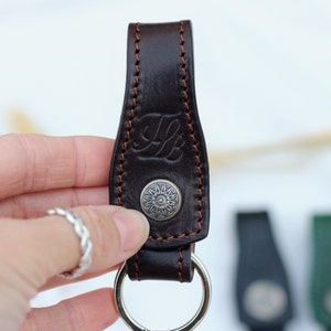 Handcrafted Leather Key Holder, Stylish Keychain, Genuine Leather ...