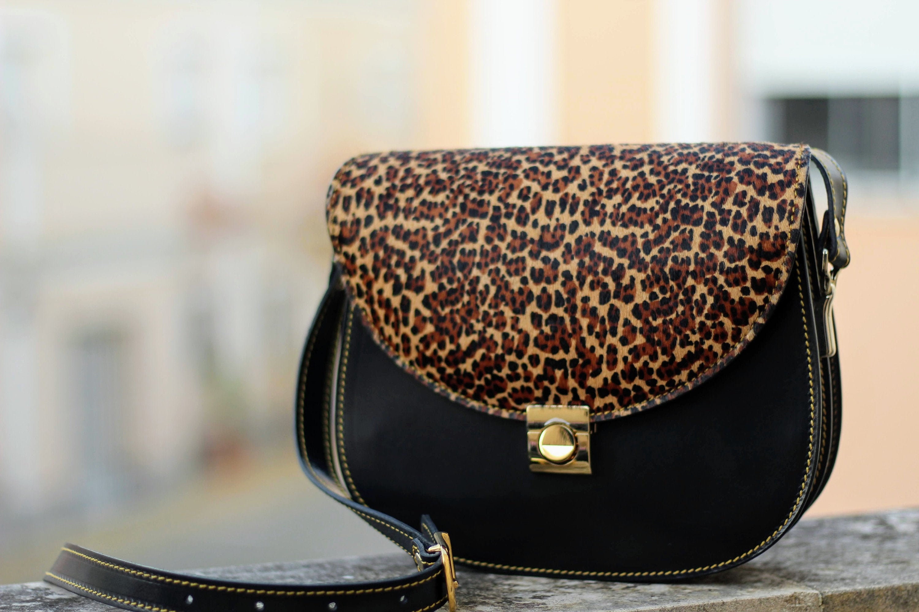 Crossbody Leopard Print Purse Animal Print Handbag for Women - Etsy