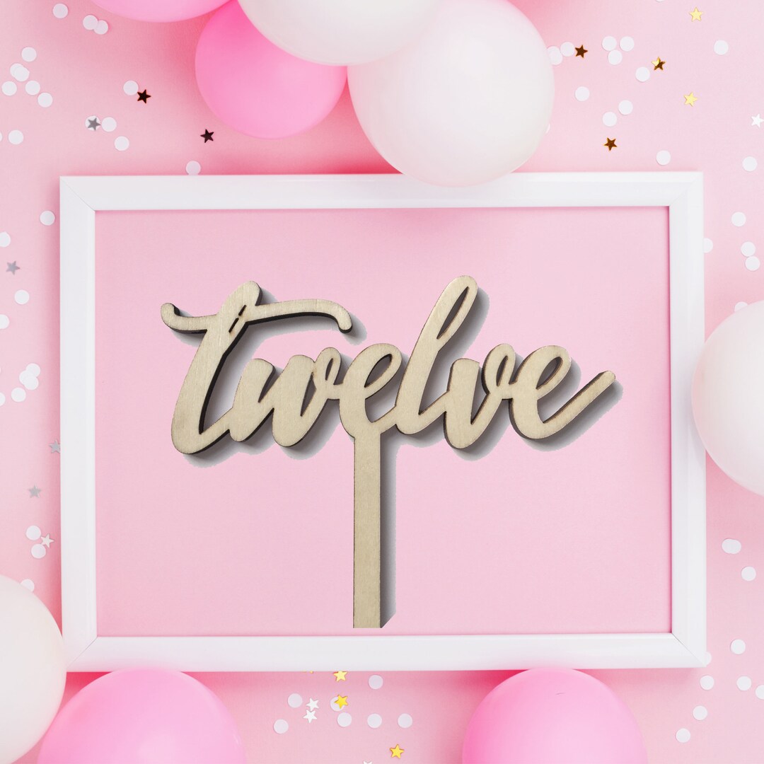 12th Birthday Cake Topper Birthday Cake Topper Birthday - Etsy