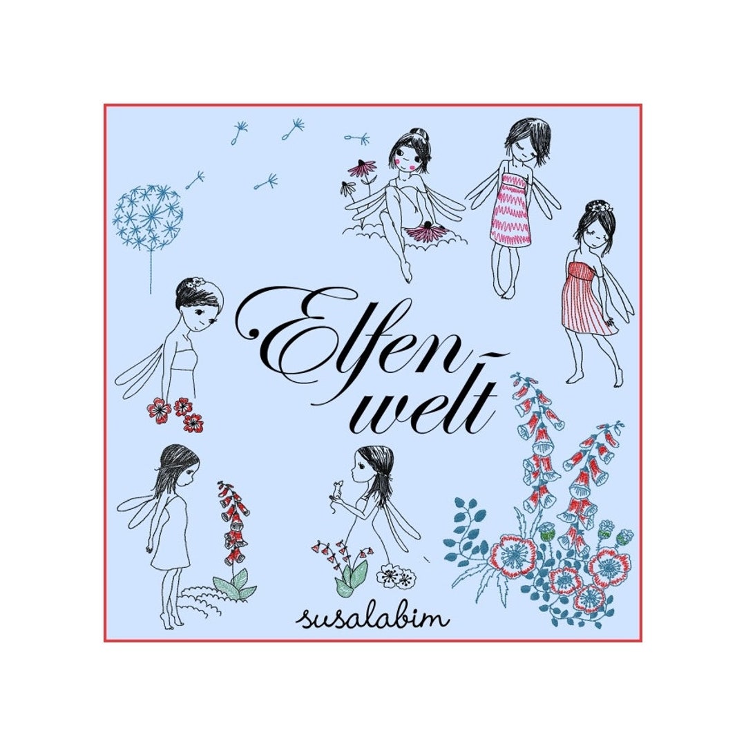 Elven World Embroidery File Embroidery - Etsy