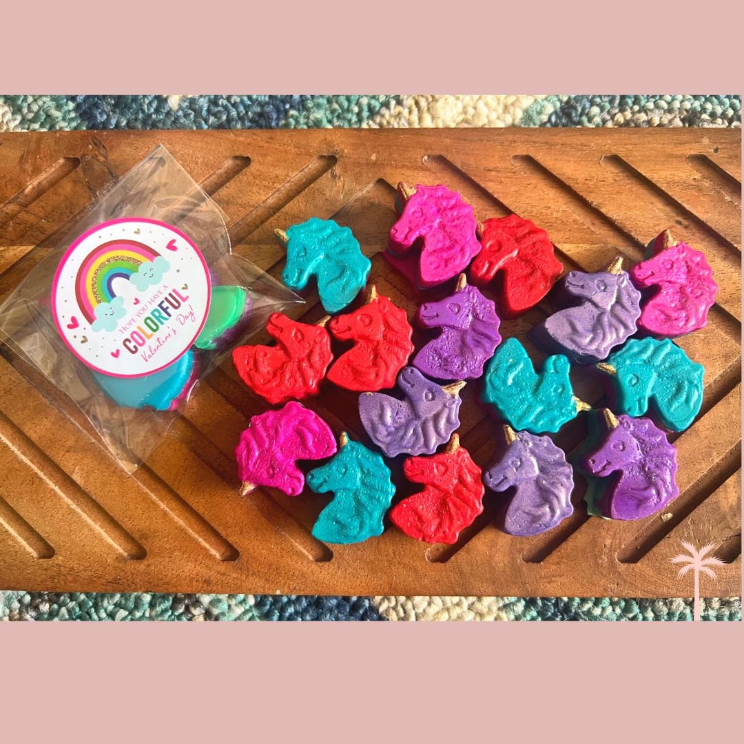 Coco Paraffin Unicorn Crayons-sparkle_two-color Coloring_set of 3_non ...