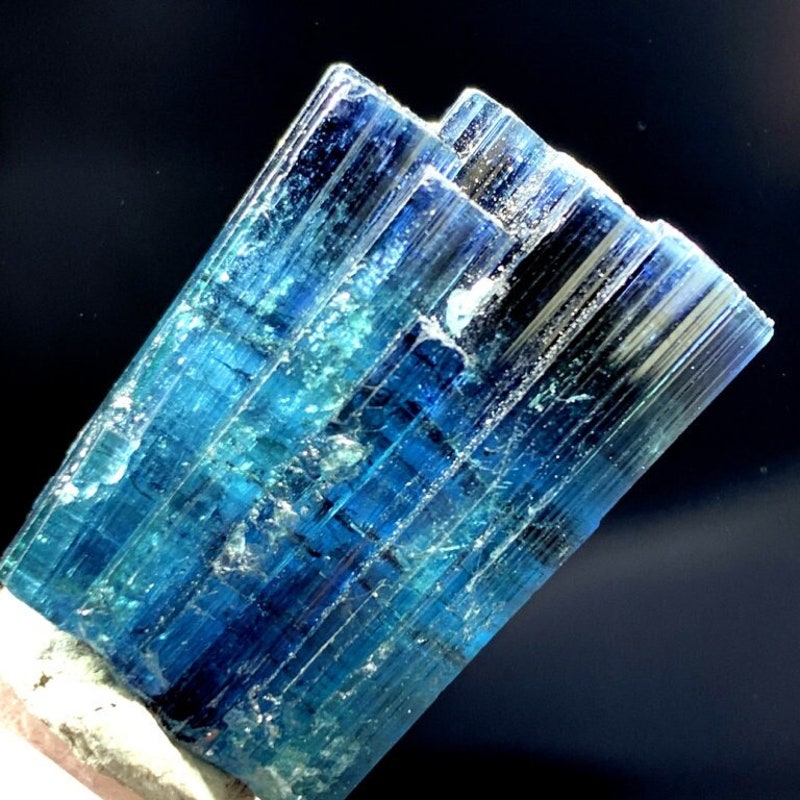 Blue Tourmaline Crystal - Etsy