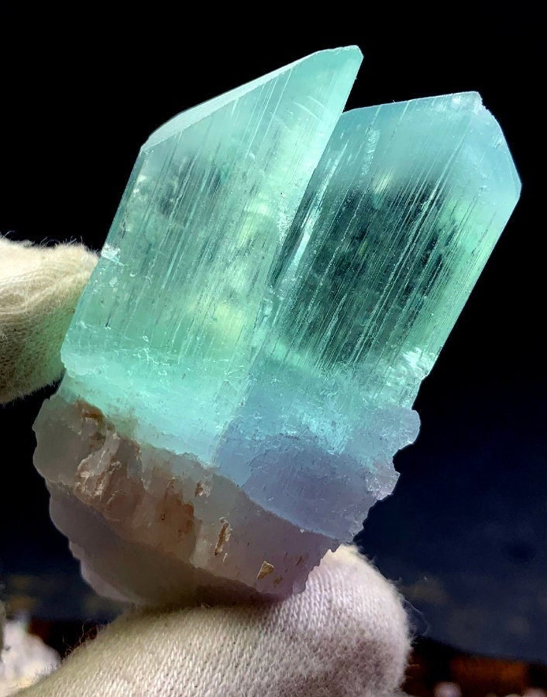 Bicolor Kunzite, Green Kunzite, Kunzite Stone, Terminated Kunzite ...