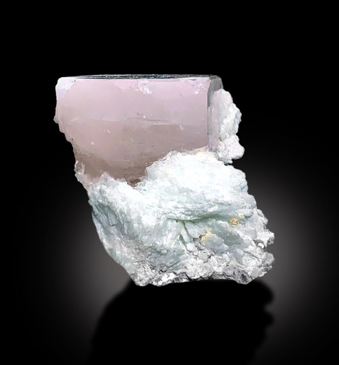 Morganite Specimen, Morganite Crystal, Morganite on Albite, Raw ...